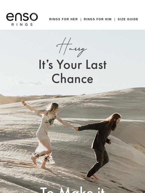 Enso Rings: Today is the last day to order engraved rings for Valentine ...