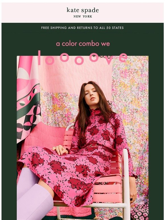 Kate Spade New York: color combo we love: pink and lilac | Milled