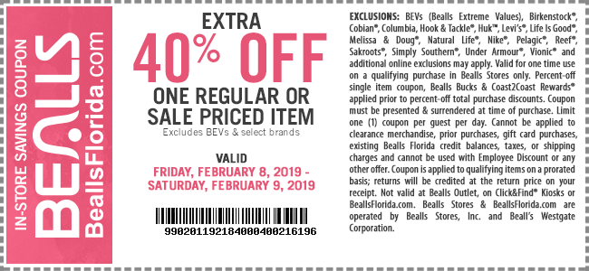 Bealls Florida: Extra 40% Off One Item + Savings up to 60% off! | Milled