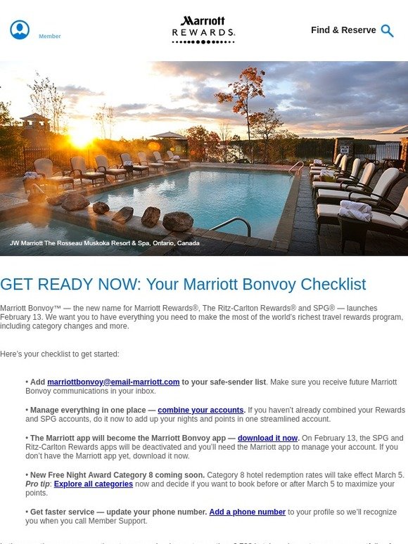 Marriott: Your Marriott Bonvoy Checklist Is Here | Milled