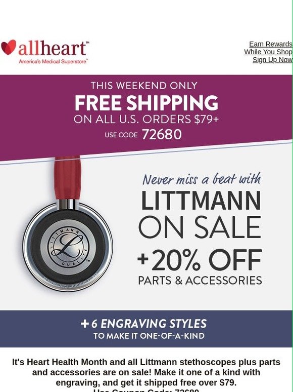 Allheart: Upgrade your Stethoscope, it's Heart Health Month! | Milled