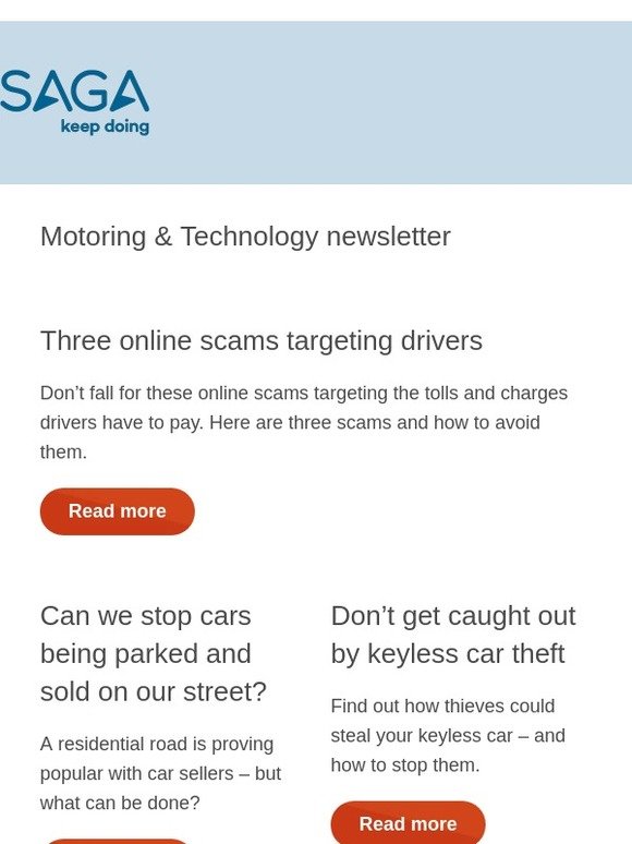 Saga Car Insurance: Online scams targeting drivers | Improve your ...