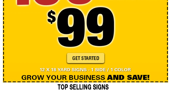 Super Cheap Signs: Free Shipping + 100 Yard Signs for Just $99! | Milled