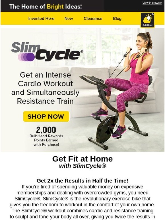 BulbHead: SlimCycle® Gives You 2x the Results | Milled