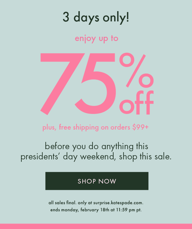 Kate Spade surprise sale up to 75 off begins now Milled