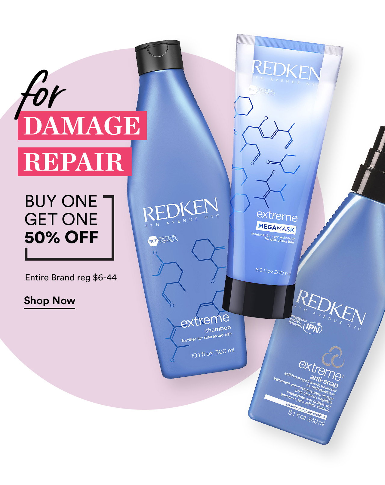 Ulta Beauty: 6 hrs only! FREE 4 PC Redken gift | Milled