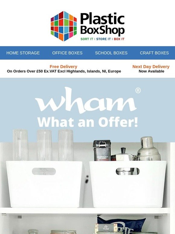 Plastic Box Shop: Wham Studio Baskets for you | Milled