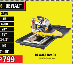 Harbor Freight: NEW PRODUCT ALERT: Diamondback Tile Saws • Professional ...