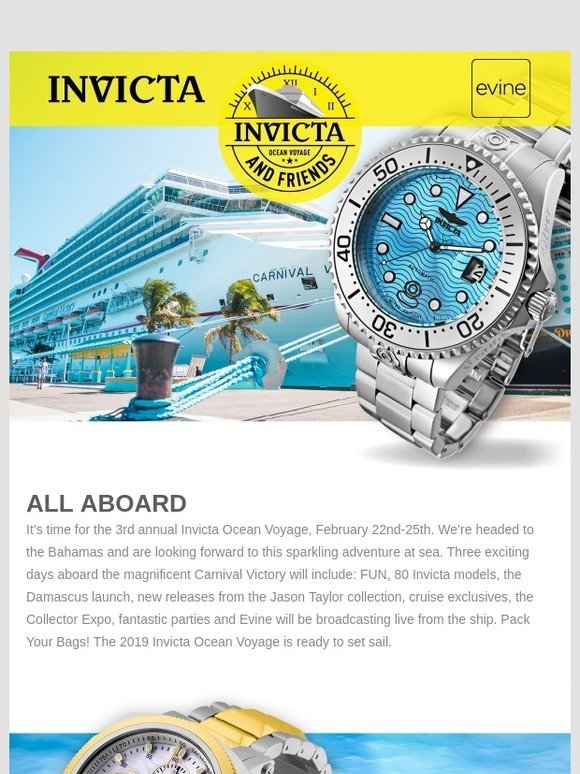 Invicta: The Invicta Ocean Voyage is ready to set sail. | Milled