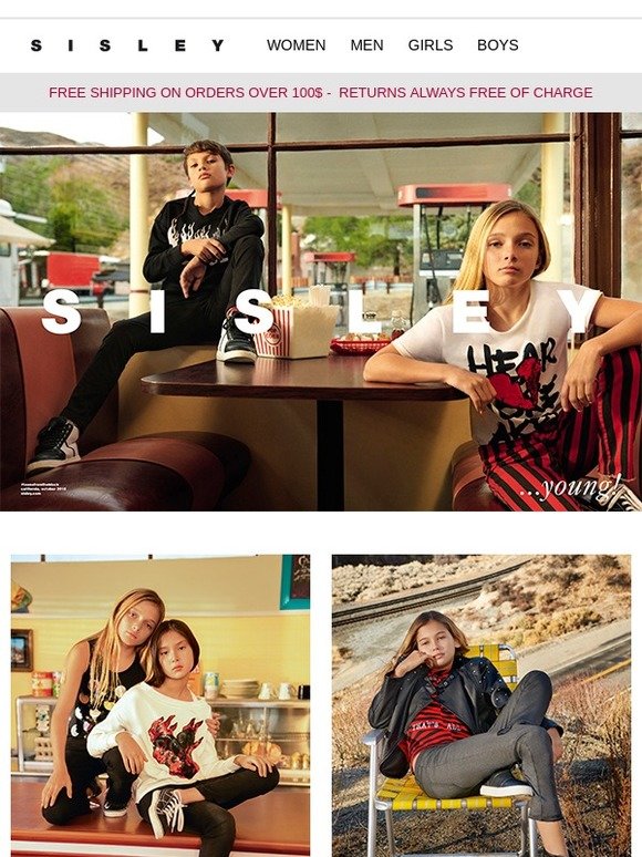 Sisley: SISLEY YOUNG: new rebels for SS 2019 | Milled