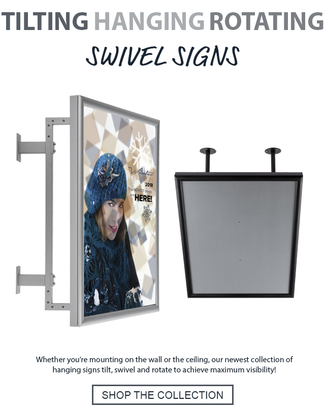 Displays2go: Turn Heads with All New Swivel Signage! | Milled