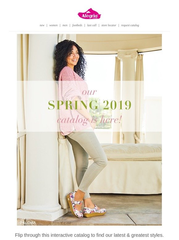 Alegria Shoes: Our Spring Catalog is Here! 🌸🌺🌷 | Milled