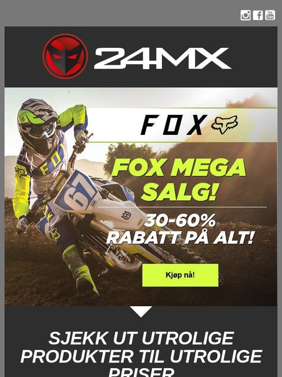 24MX: FOX & SHIFT OPPTIL 60% RABATT! | Milled