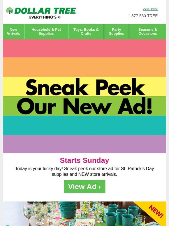 Dollar Tree: Sneak Peek Our Latest Ad! | Milled