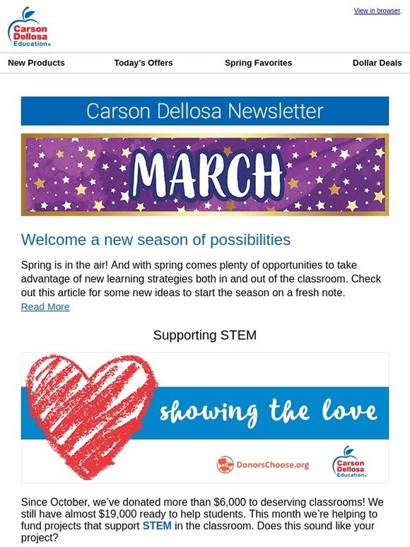 Carson-Dellosa Education: Think Spring | Milled