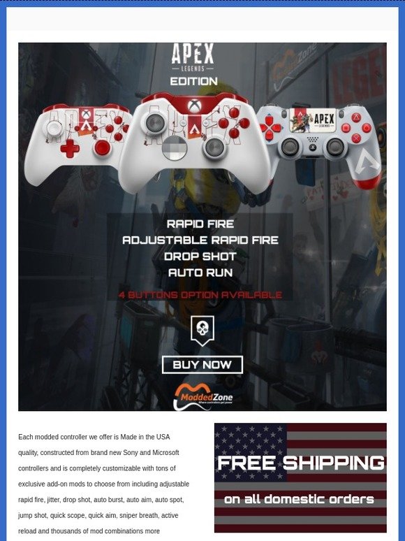 Modded Zone: APEX LEGENDS Custom Modded Controllers | Milled