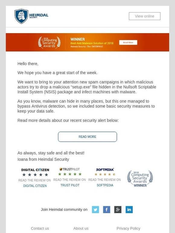 Heimdal Security: Security Alert: Malware Hides in Script Injection ...