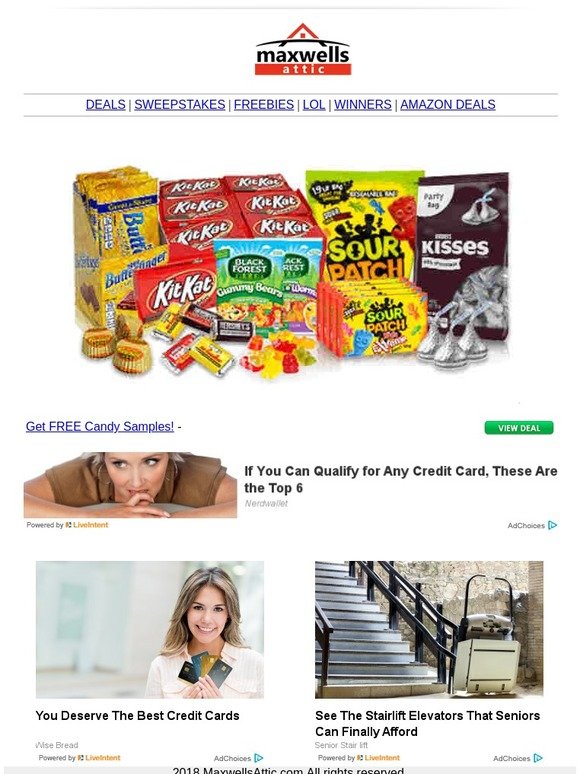 Maxwell's Attic: Get Free Candy Samples! | Milled