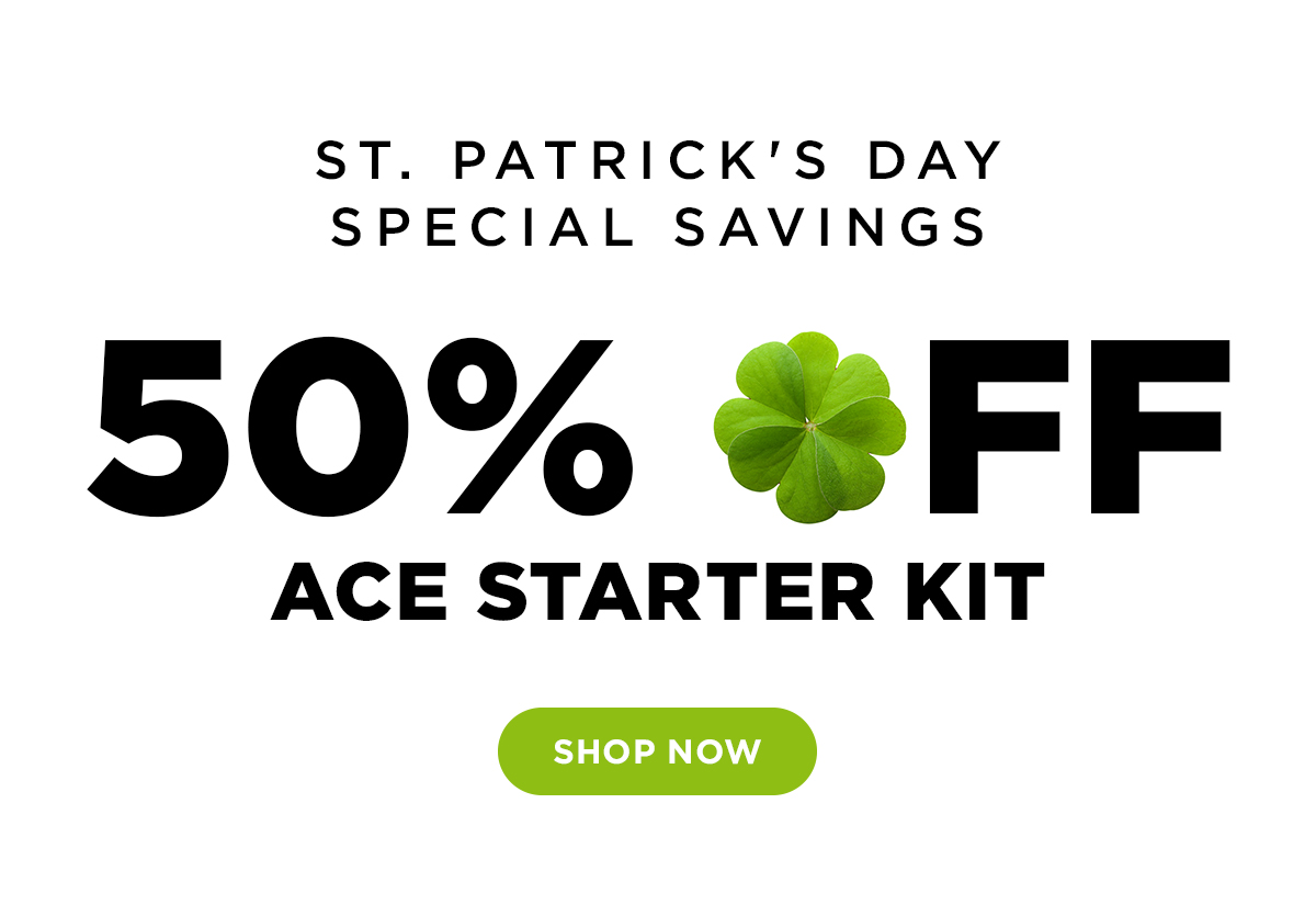 Njoy: St. Patrick's Day Special: 50% off an NJOY ACE Starter Kit! | Milled