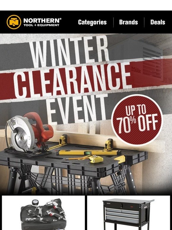 Northern Tool: Winter Clearance Deals Up To 70% Off! | Milled