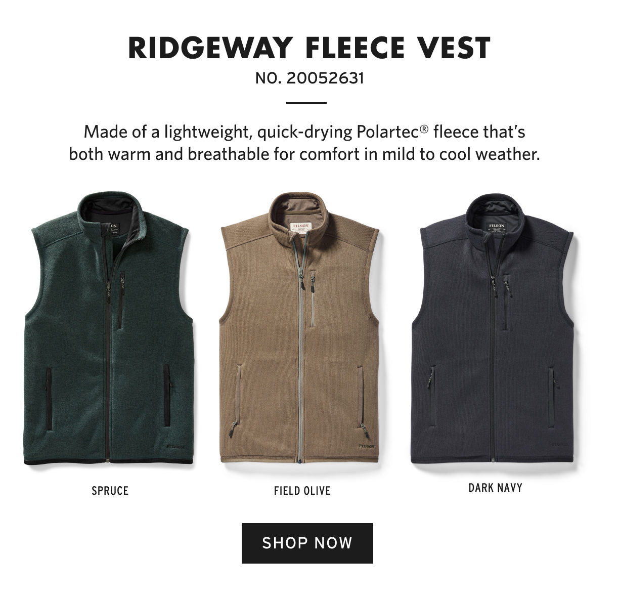 Filson: Rough & Rugged Outdoor Vests | Milled