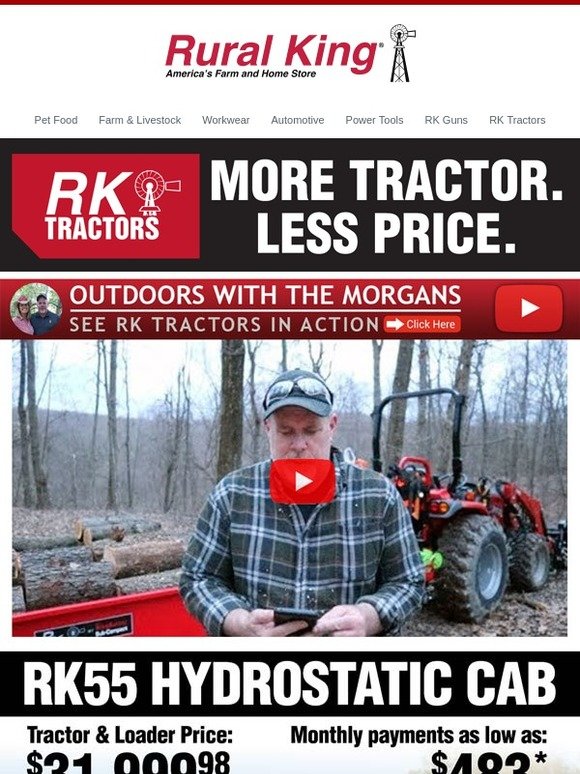 Rural King: See our RK Tractors in Action! | Milled