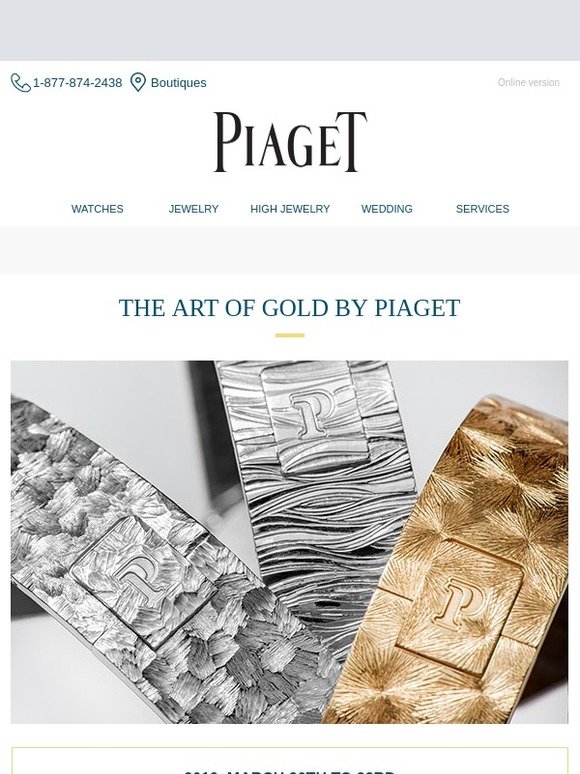 Piaget: Piaget Art of Gold | Milled