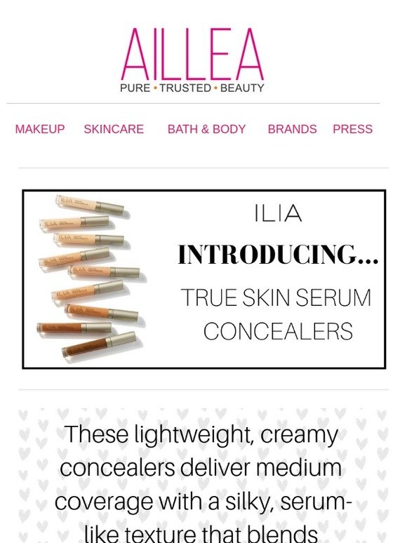 AILLEA: INTRODUCING... ILIA True Skin Serum Concealers💯 | Milled