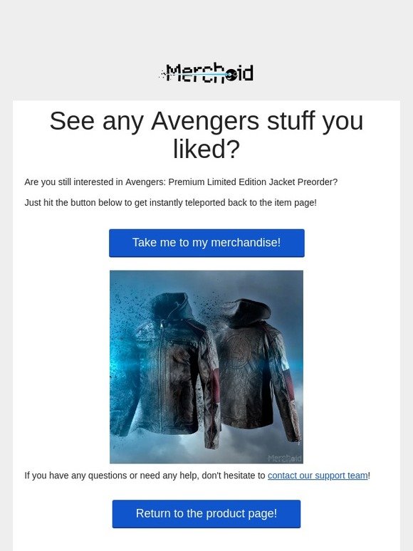 Merchoid: Avengers: Premium Limited Edition Jacket Preorder | Milled