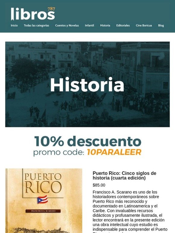 Libros: 10% DESCUENTO | Libros de HISTORIA y BIOGRAFÍAS de Puerto Rico ...