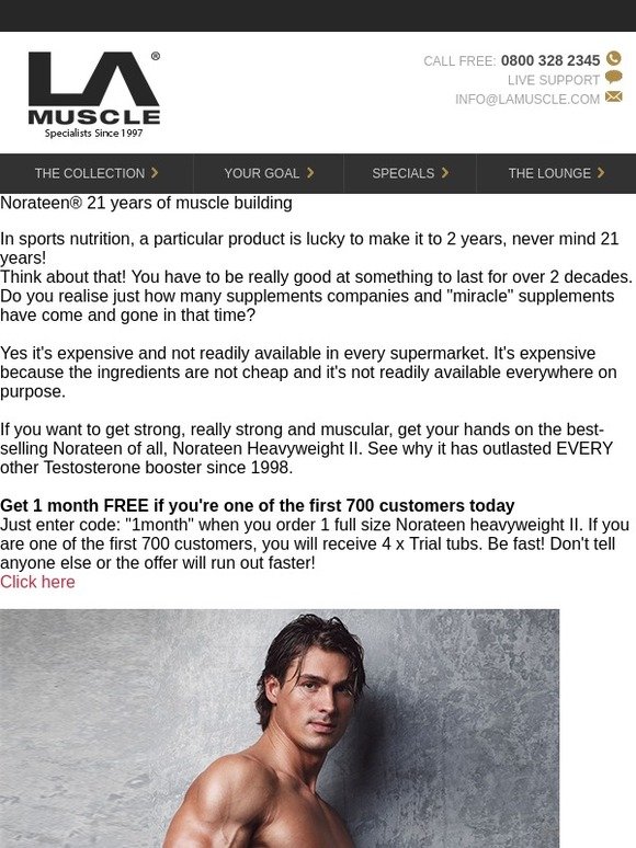 LA Muscle: News, offers and info. from LA Muscle | Milled
