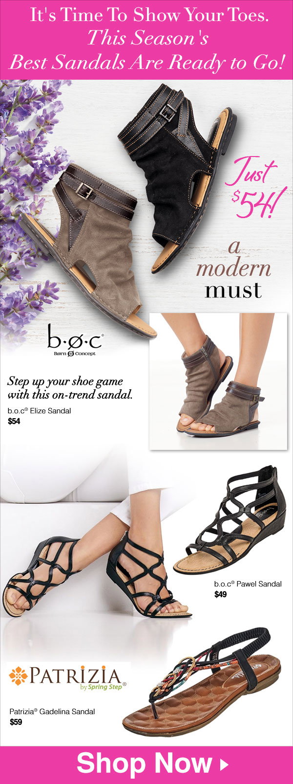 TimeForMeCatalog.com: It's Time To Show Your Toes. This Season's Best ...