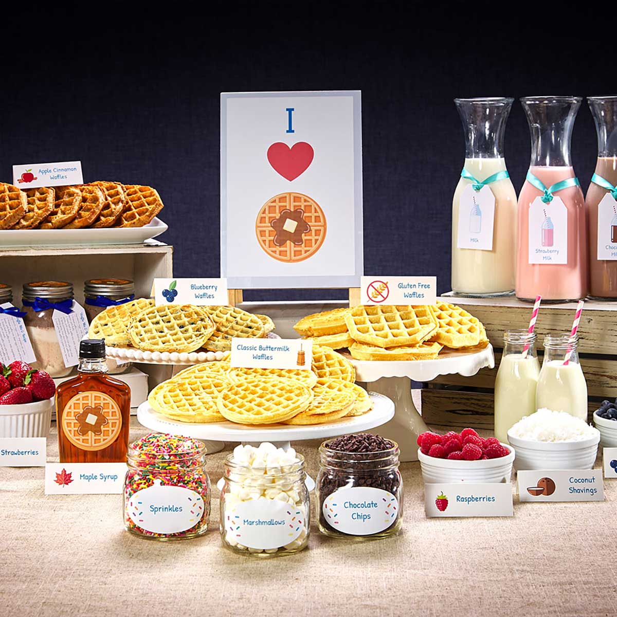 Avery: DIY Waffle Bar Party | Milled