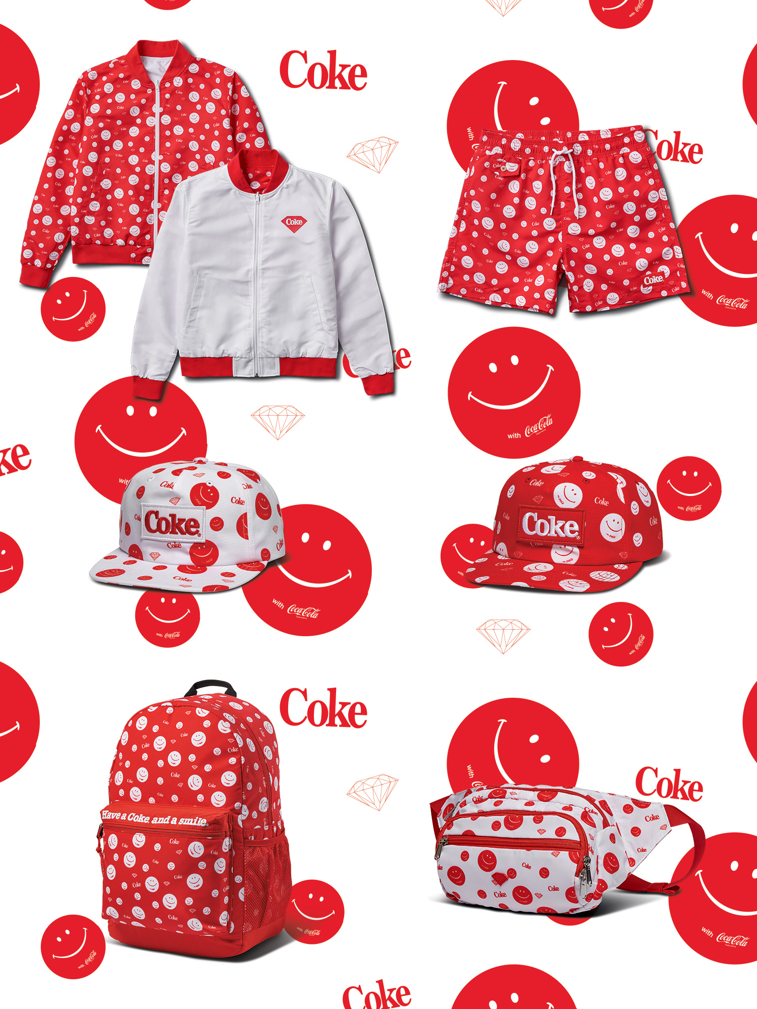 Diamond Supply Co.: Now Available: Diamond x Coca-Cola Smiley ...