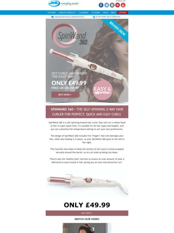 JML: Get perfect curls, quickly and easily every time! | Milled