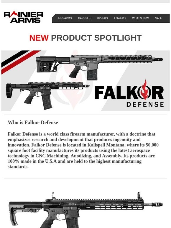 Rainier Arms: New Product Spotlight: Falkor Defense Rifles | Milled