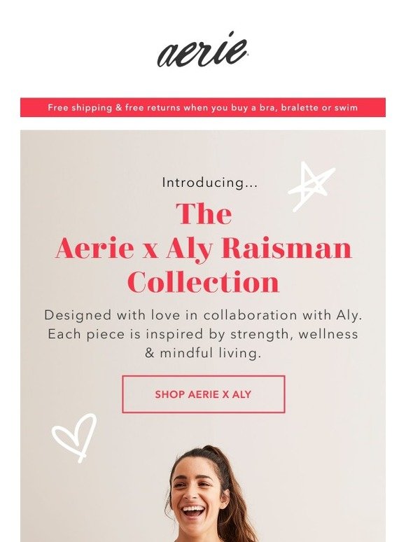 American Eagle: Introducing... The Aerie x Aly Raisman Collection | Milled