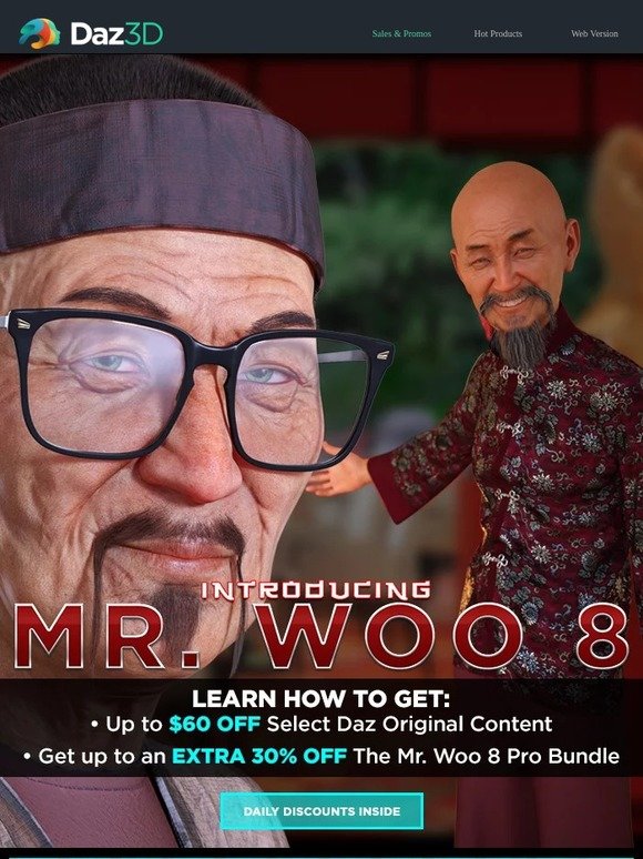 DAZ 3D: Introducing - Mr. Woo 8 | Milled