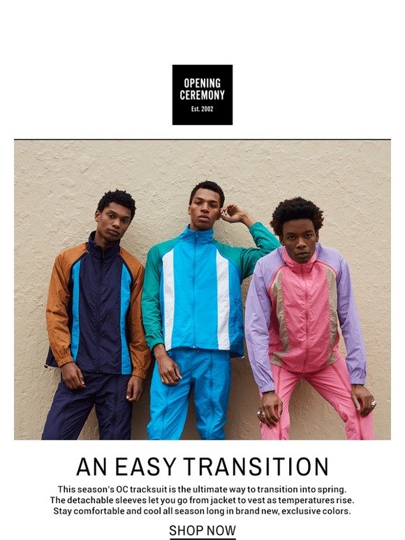 Opening Ceremony: THE ALL NEW OC TRACKSUIT | Milled