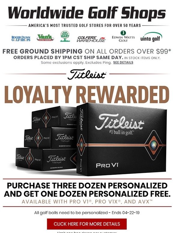 Edwin Watts Golf: ‼Titleist Loyalty Rewards + Limited Edition 718 AP3 ...