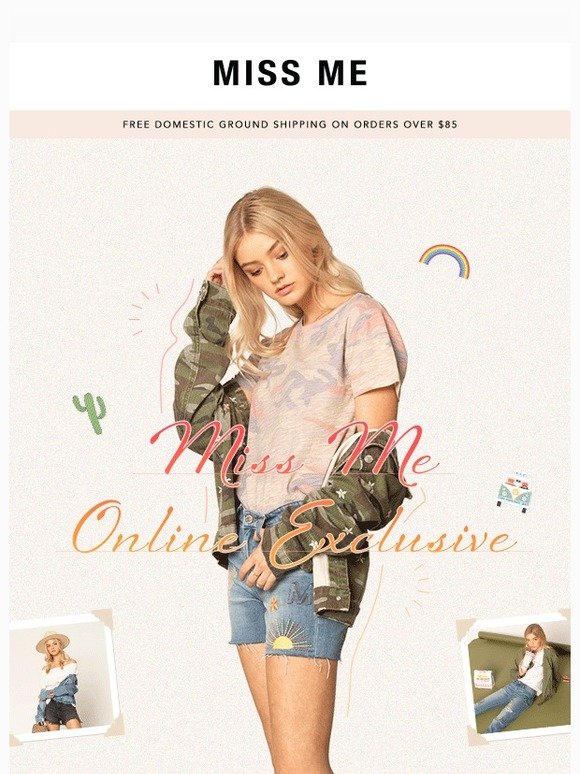 Miss Me: New & Exclusive to missme.com | Milled