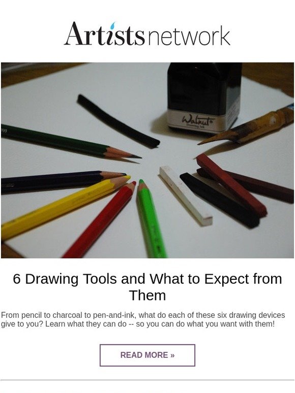 Artists Network: 6 Drawing Tools and What to Expect from Them | Milled