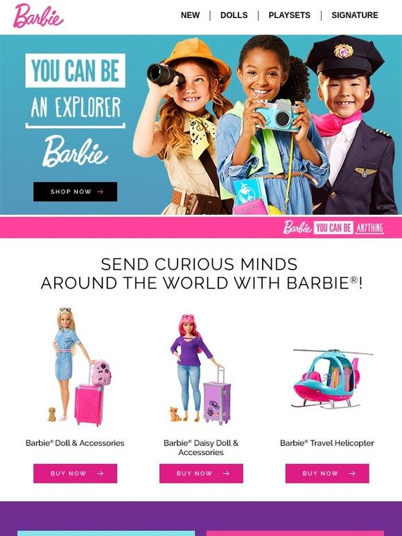 Mattel: Explore the world with Barbie®! | Milled