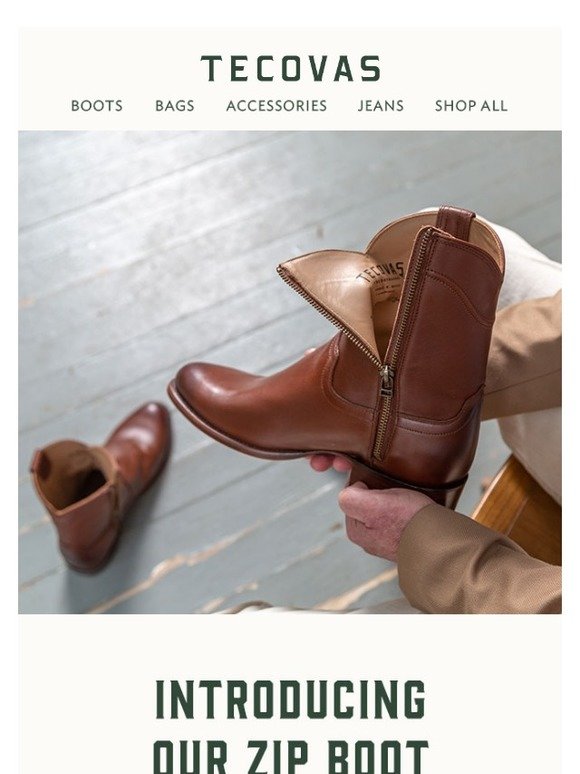 Tecovas: Introducing The Zip Boot | Milled