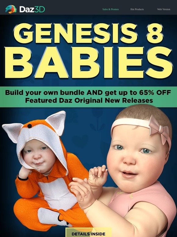 DAZ 3D: Genesis 8 Babies - Build Your Own Pro Bundle | Milled