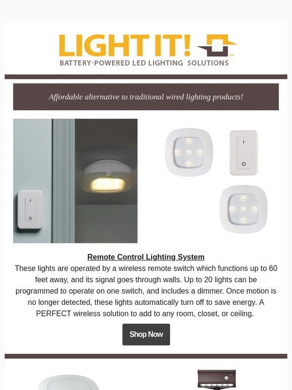 Light It LED: Affordable Alternatives to Wired Lighting Products! | Milled