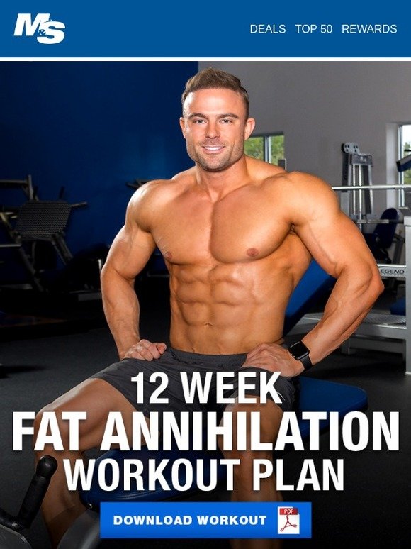 Muscle & Strength: 12 Week Fat Annihilation Workout Plan | Milled