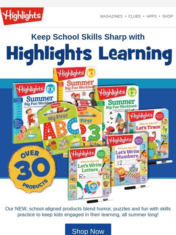 Highlights for Children: Highlights Learning Builds Skills All Summer ...