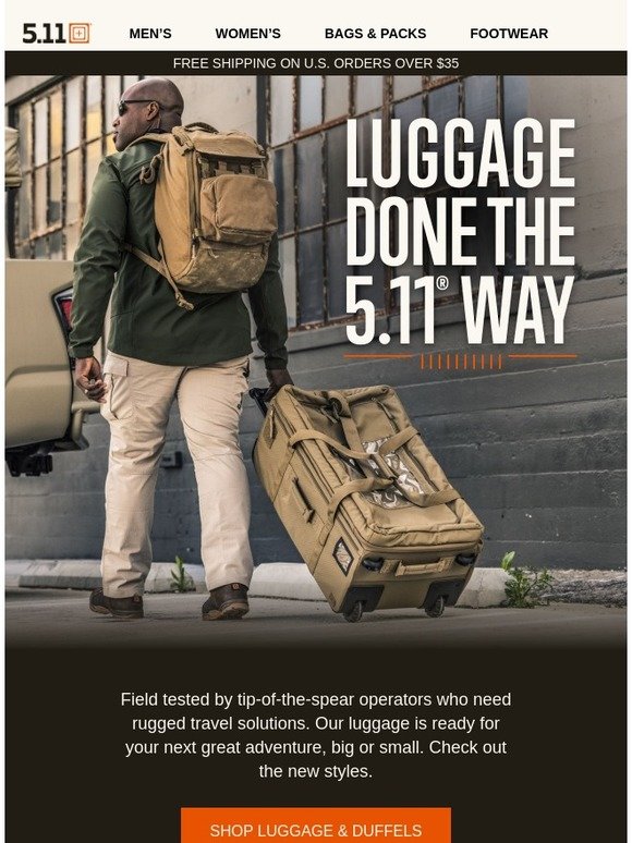 5.11 Tactical: Luggage for All Your Travels | Milled