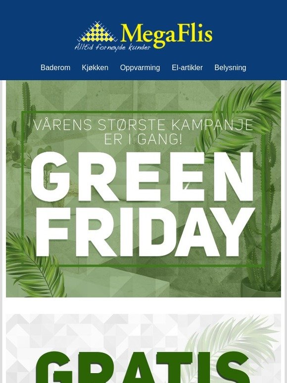 MegaFlis: Gratis frakt* på MegaFlis.no i dag! | Milled